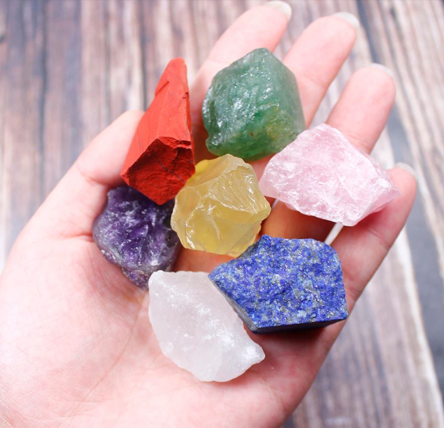 7 Chakras Raw Crystal Set – Turix Crystals